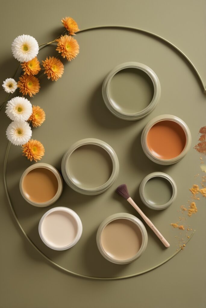 Natural Blend 2024: Olive Green and Burnt Sienna Color Harmony