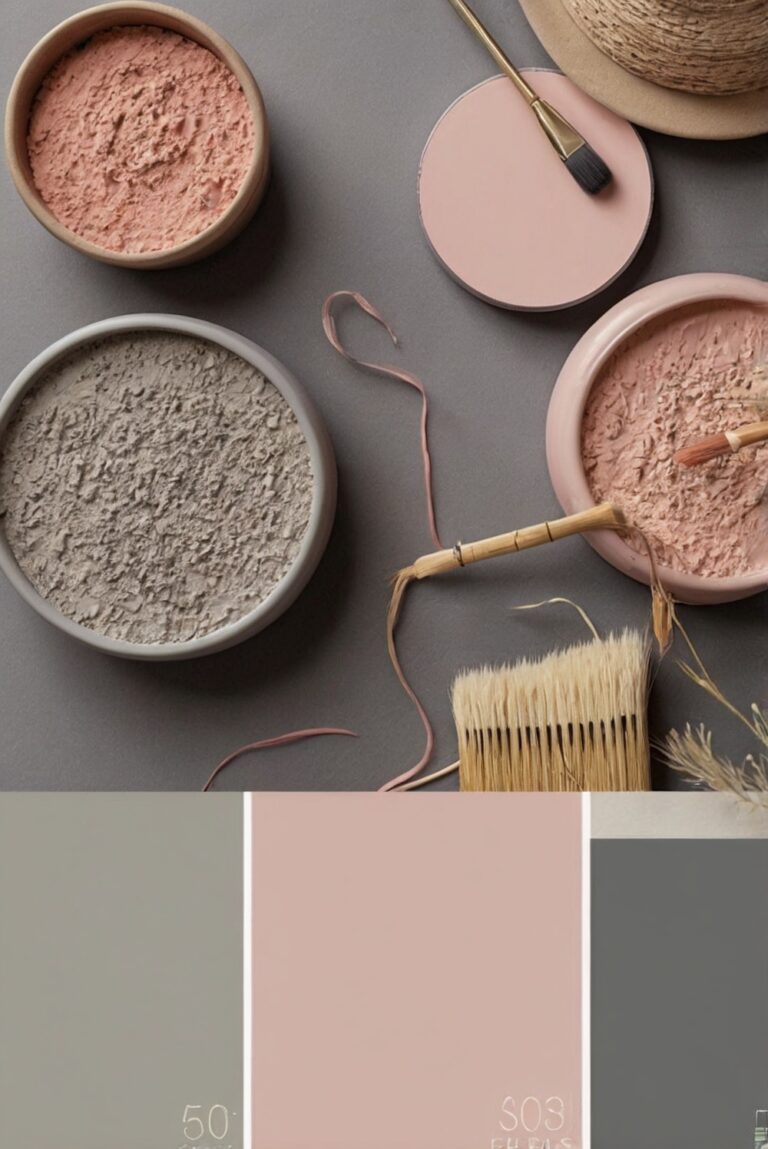 Soft and Urban: Blush Pink and Slate Gray Color Harmony for 2024