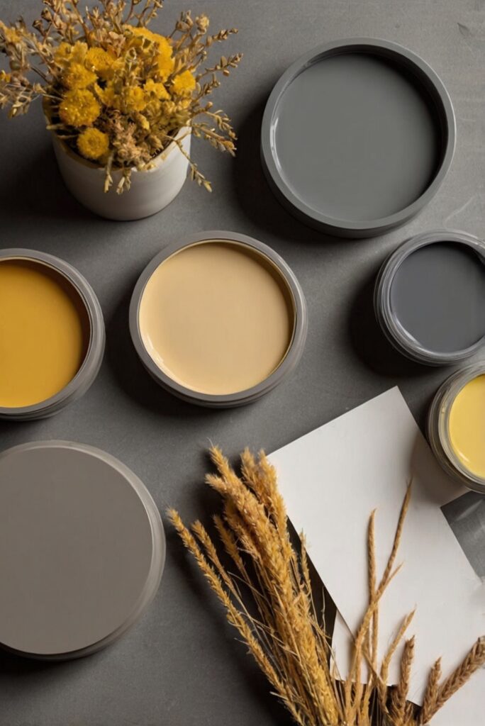 Modern and Bold: Charcoal Gray and Goldenrod Color Harmony for 2024