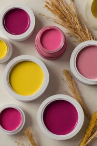 Zesty Combination: Lemon Yellow and Fuchsia Harmony