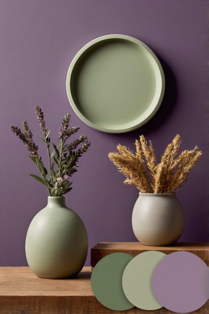 Delicate Balance: Orchid Purple and Sage Green Color Harmony for 2024