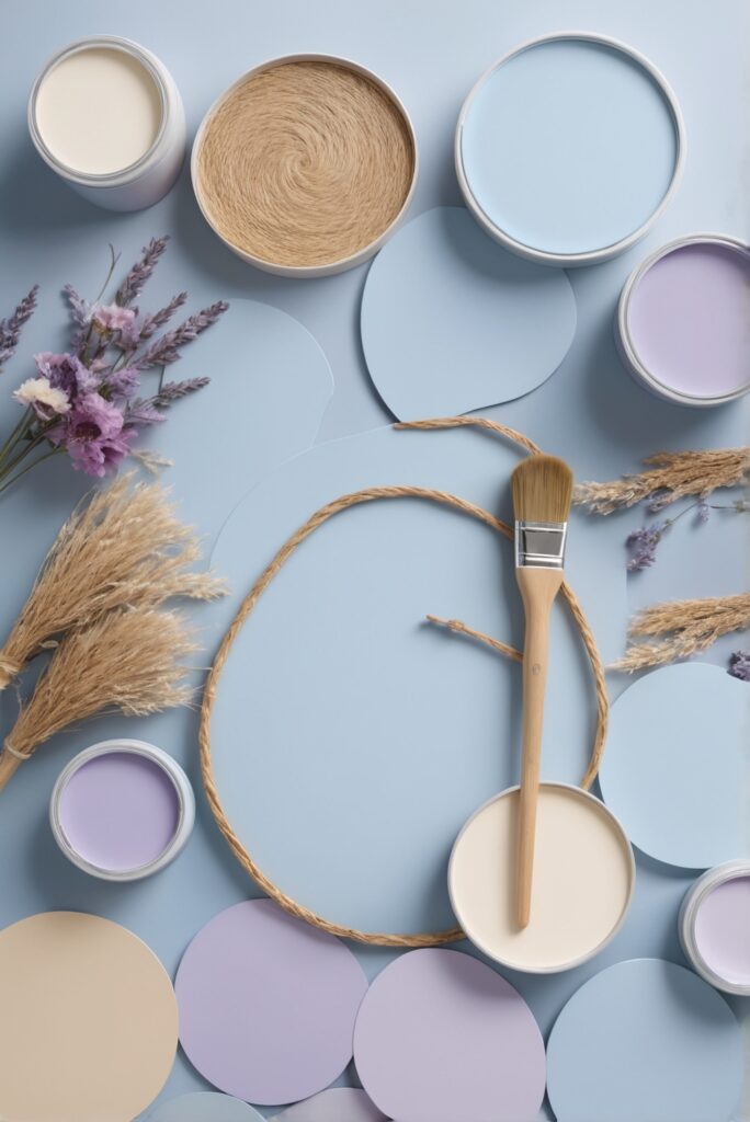 Calm and Cool: Sky Blue and Lavender Color Harmony for 2024