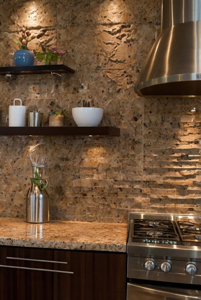 Creative Backsplash Ideas for Brown Granite Countertops ( chic Modern ...