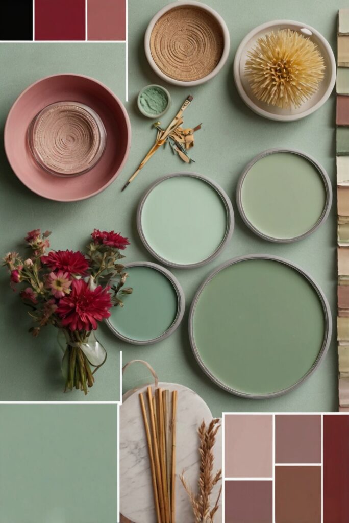 Modern Garden for 2024: Silver and Peach Color Harmony