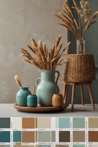 How to Make Home Harmony: Sienna and Aqua Earthy Waters