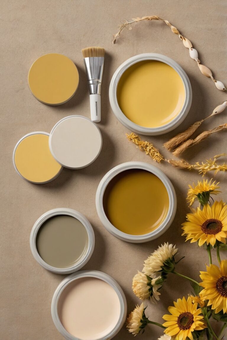 Bright Serenity: Sunflower Yellow and Seashell Palette