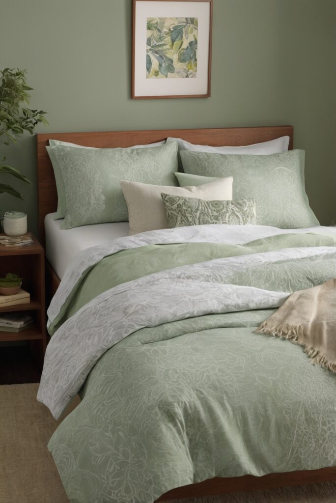 How can you mix and match bedding patterns?