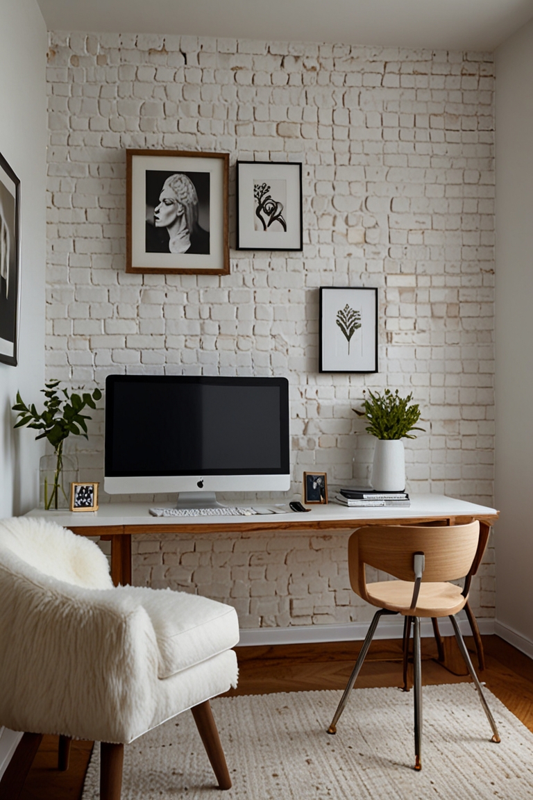 21 Gorgeous White Home Office Ideas