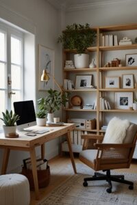 21 Gorgeous White Home Office Ideas