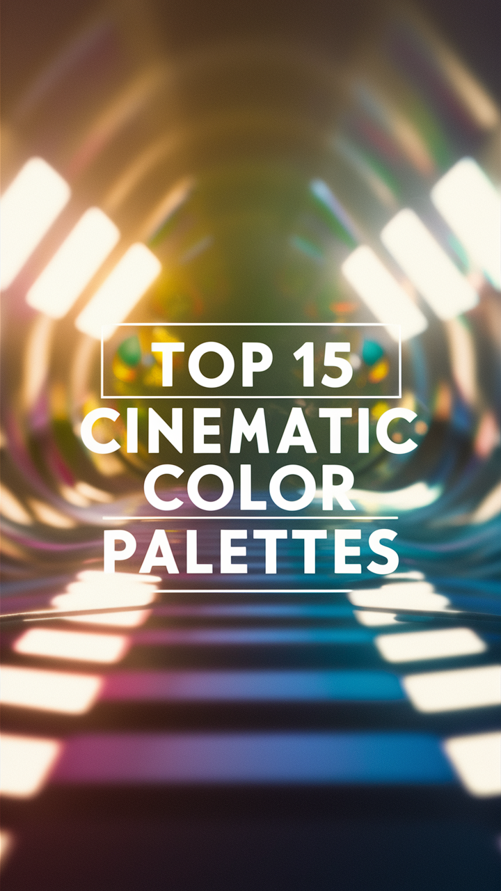 How can I create a stunning cinematic color palette for my next project