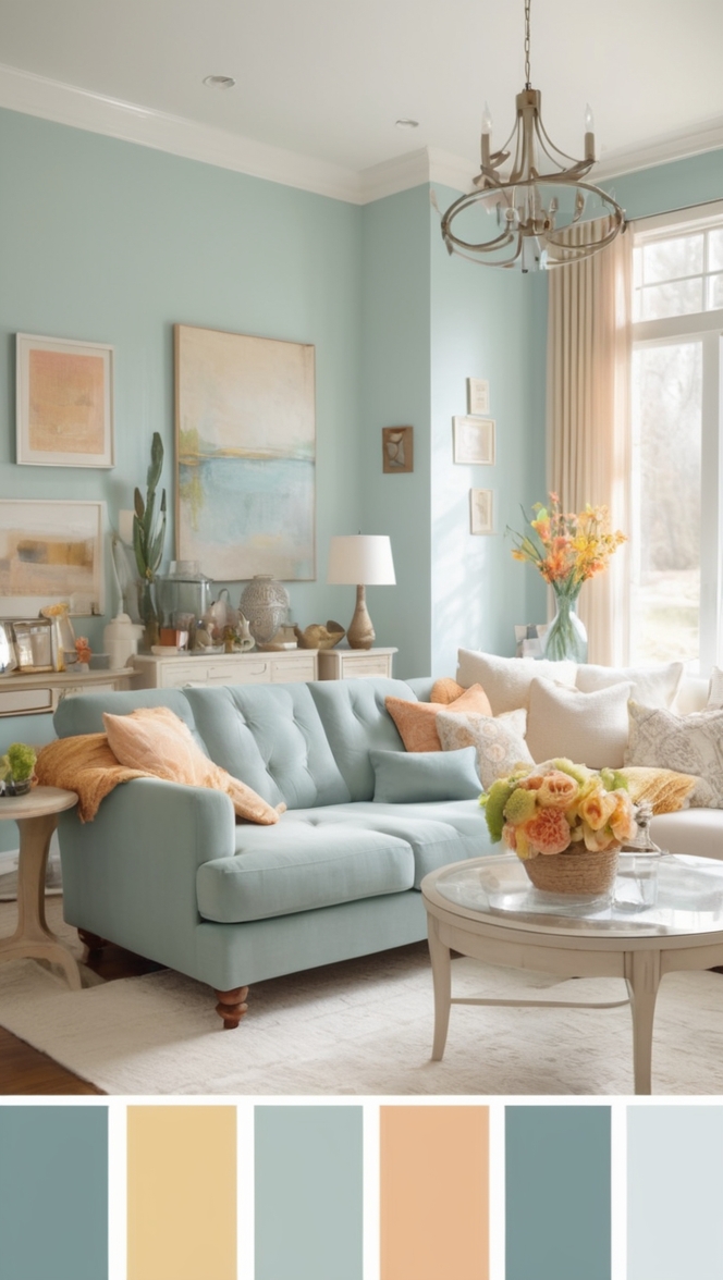 "What is your favorite color palette for your living room?" Converted ...