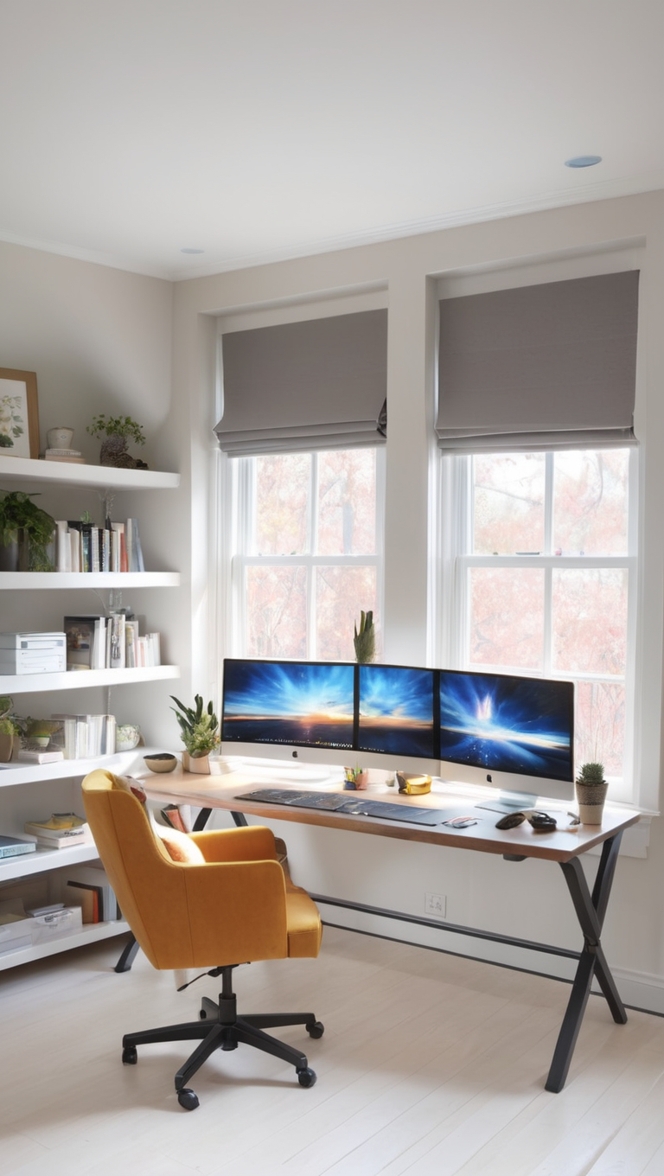 How do I maximize productivity with a triple monitor setup in my home ...