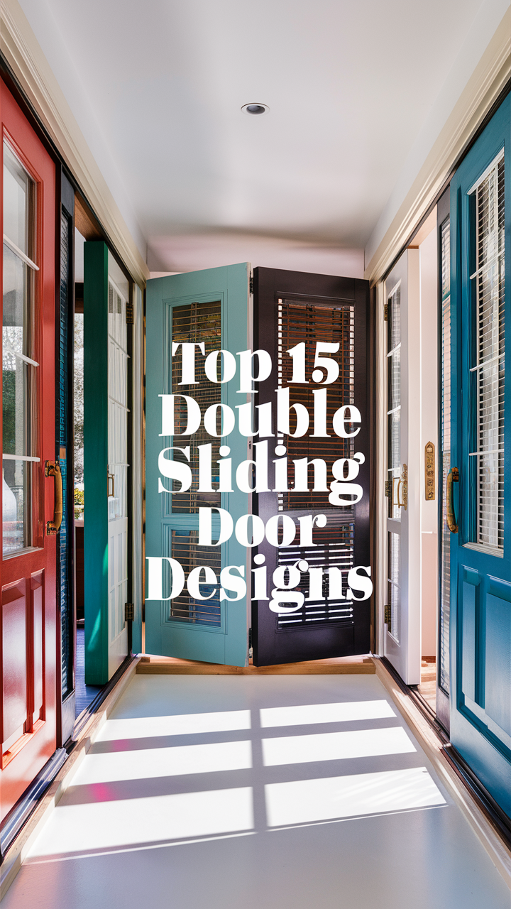 How would I benefit from a double sliding door design in my home?