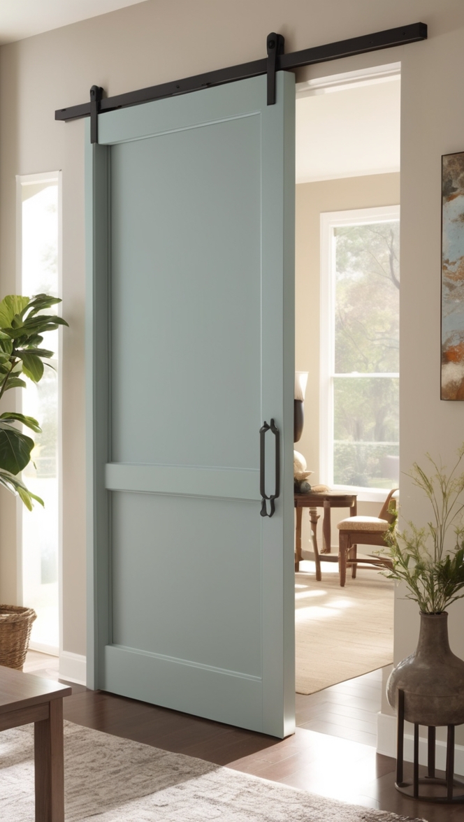 How would I benefit from a double sliding door design in my home?