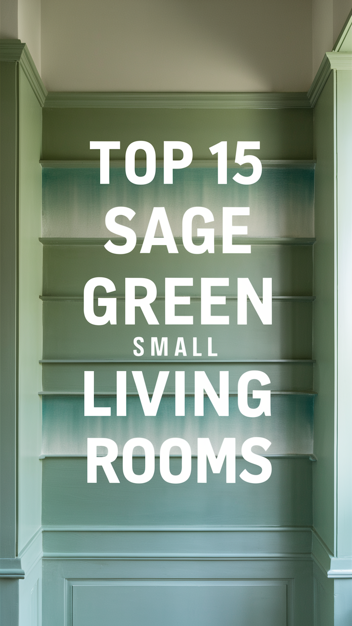 Creative Ways to Decorate My Sage Green Small Living Room