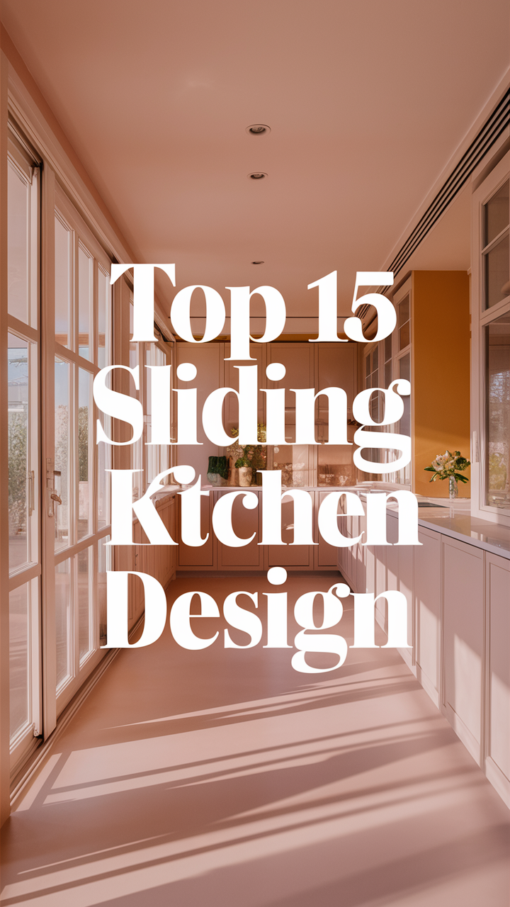 How can I enhance my kitchen with a sliding door design?